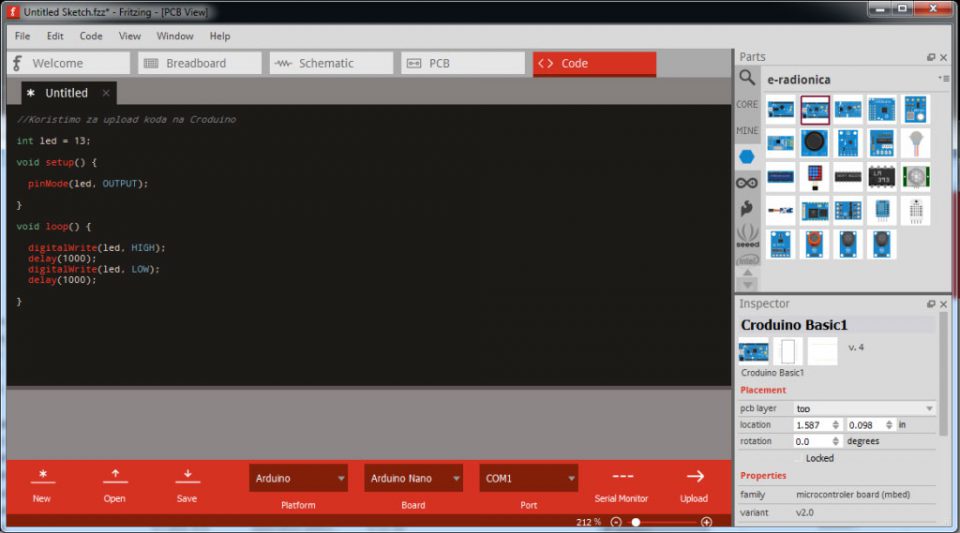 آموزش نرم افزار Fritzing ، نحوه‌ی عملکرد و استفاده از آن