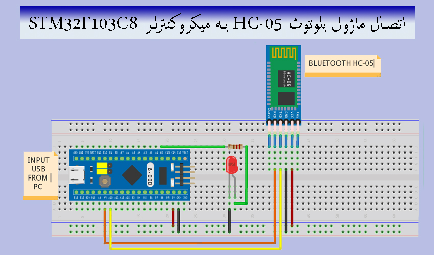 اتصال ماژول بلوتوث HC-05 به STM32